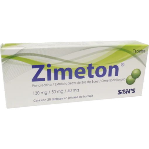 Zimeton Pancreático Extracto seco de Bilis de Buey Dimetilpolisiloxano ...