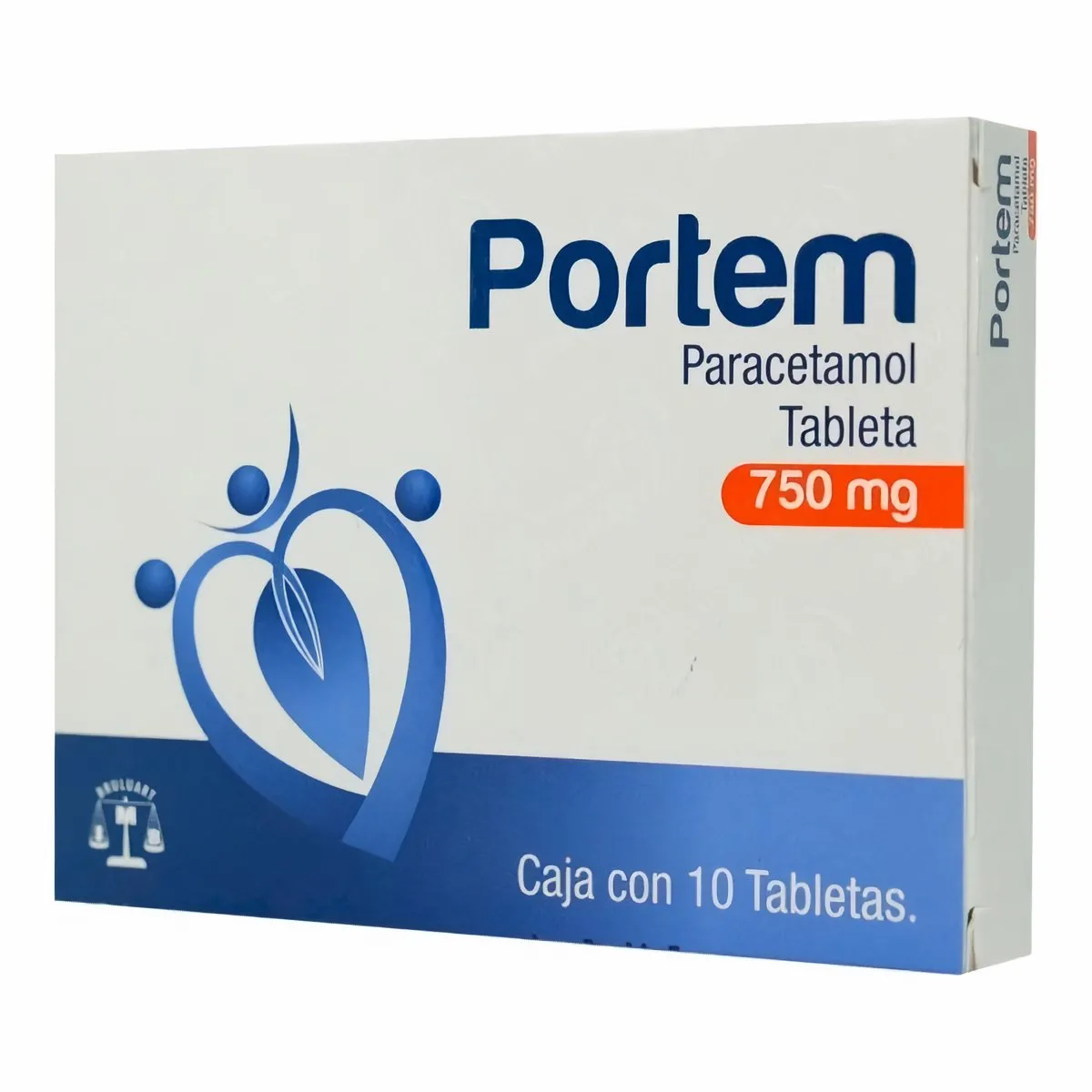 Portem Paracetamol (750 mg) 10 tabletas. - Farmacias Dr. Ahorro
