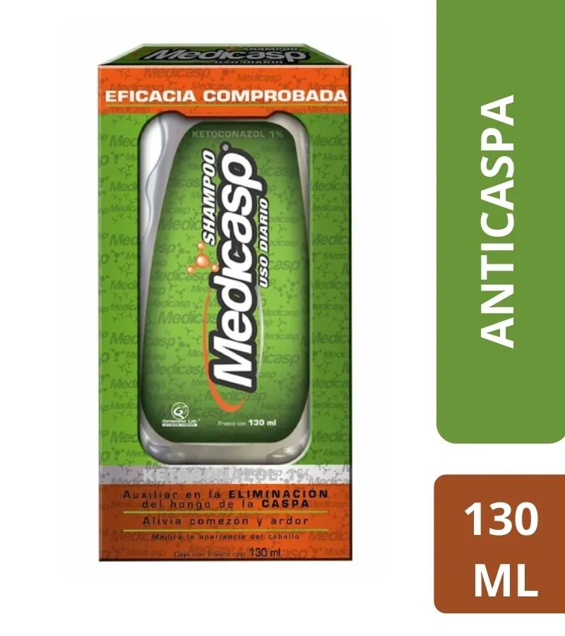 Medicasp Shampoo Anticaspa Medicado (1 %) 130mL - Farmacias Dr. Ahorro